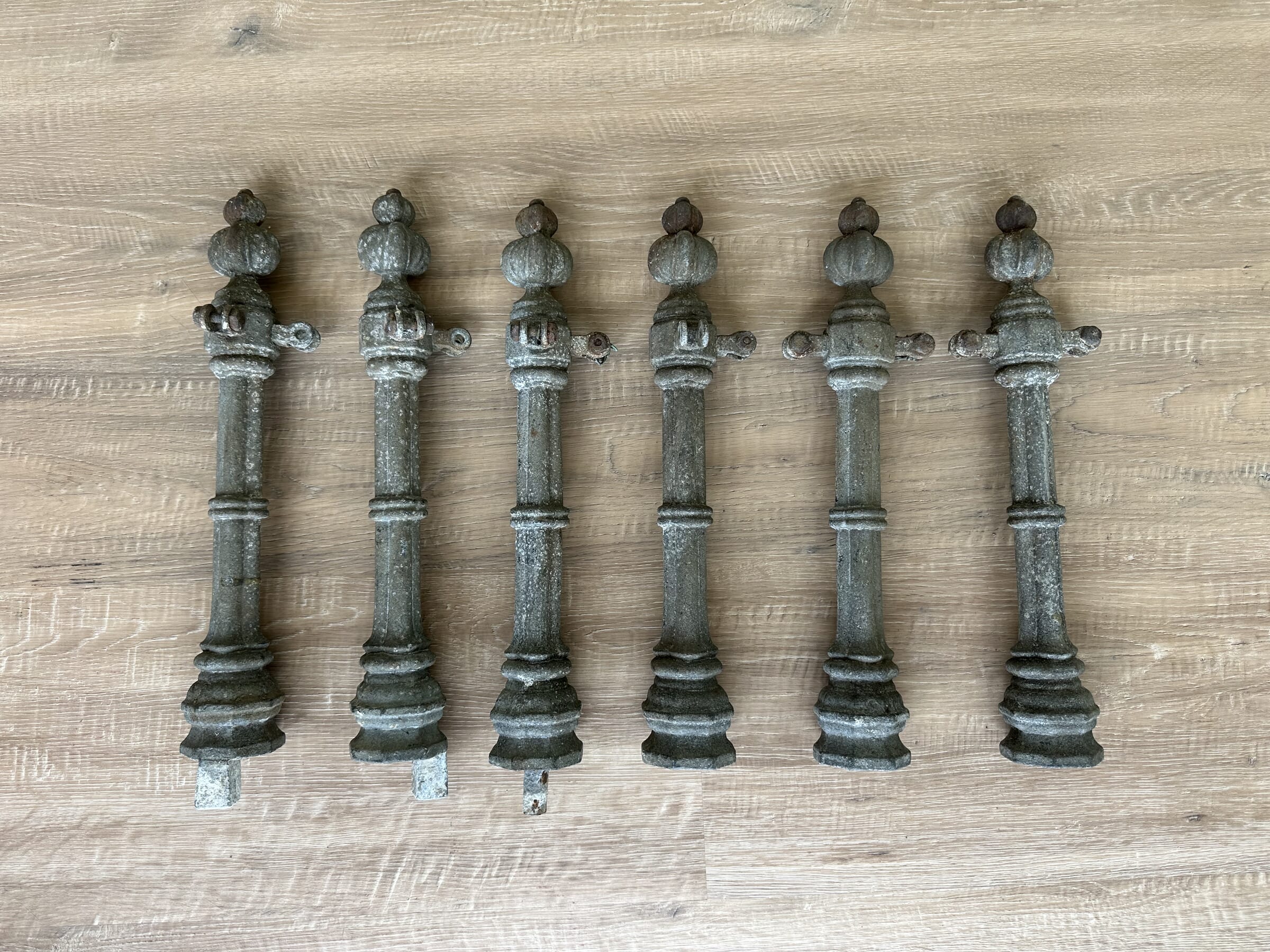 Set of Victorian Reclaimed Cast Iron Wall Finials