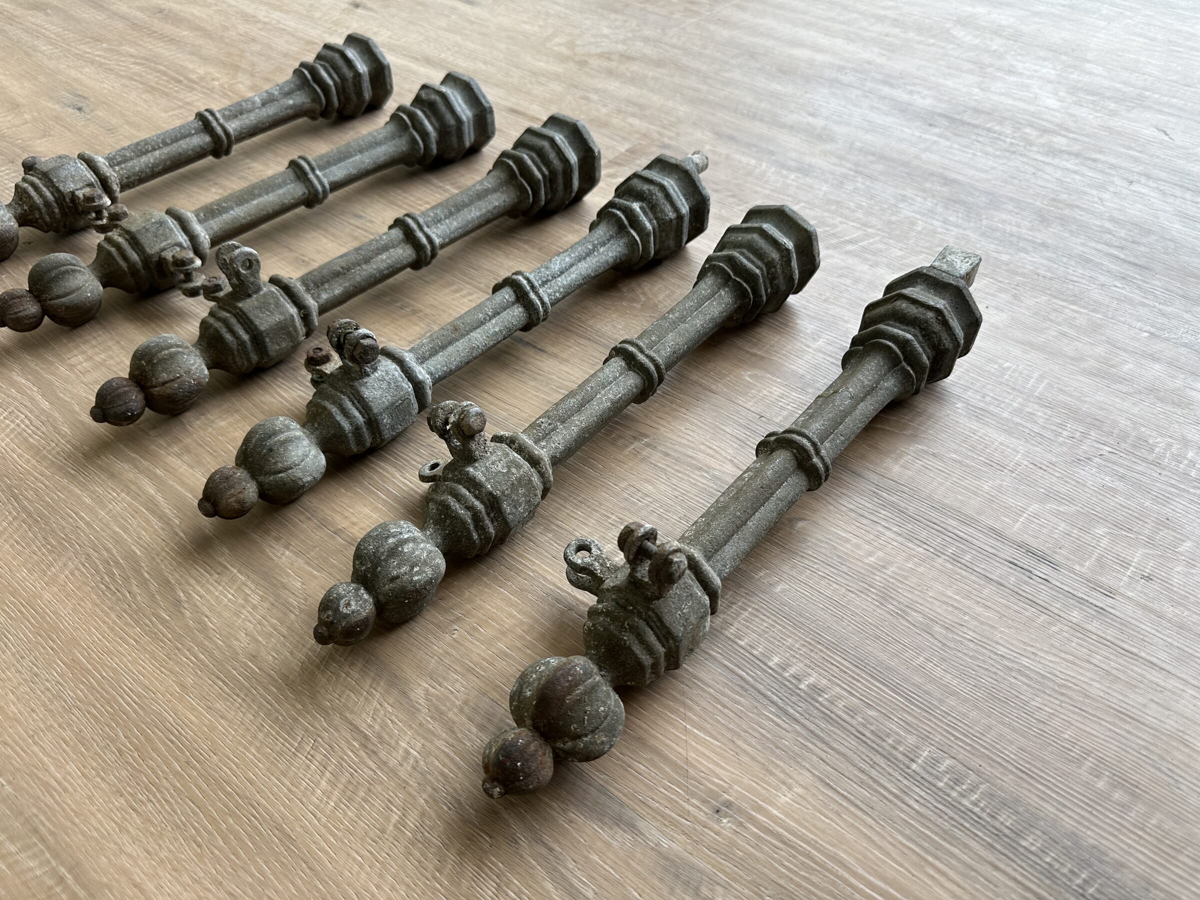 Set of Victorian Reclaimed Cast Iron Wall Finials