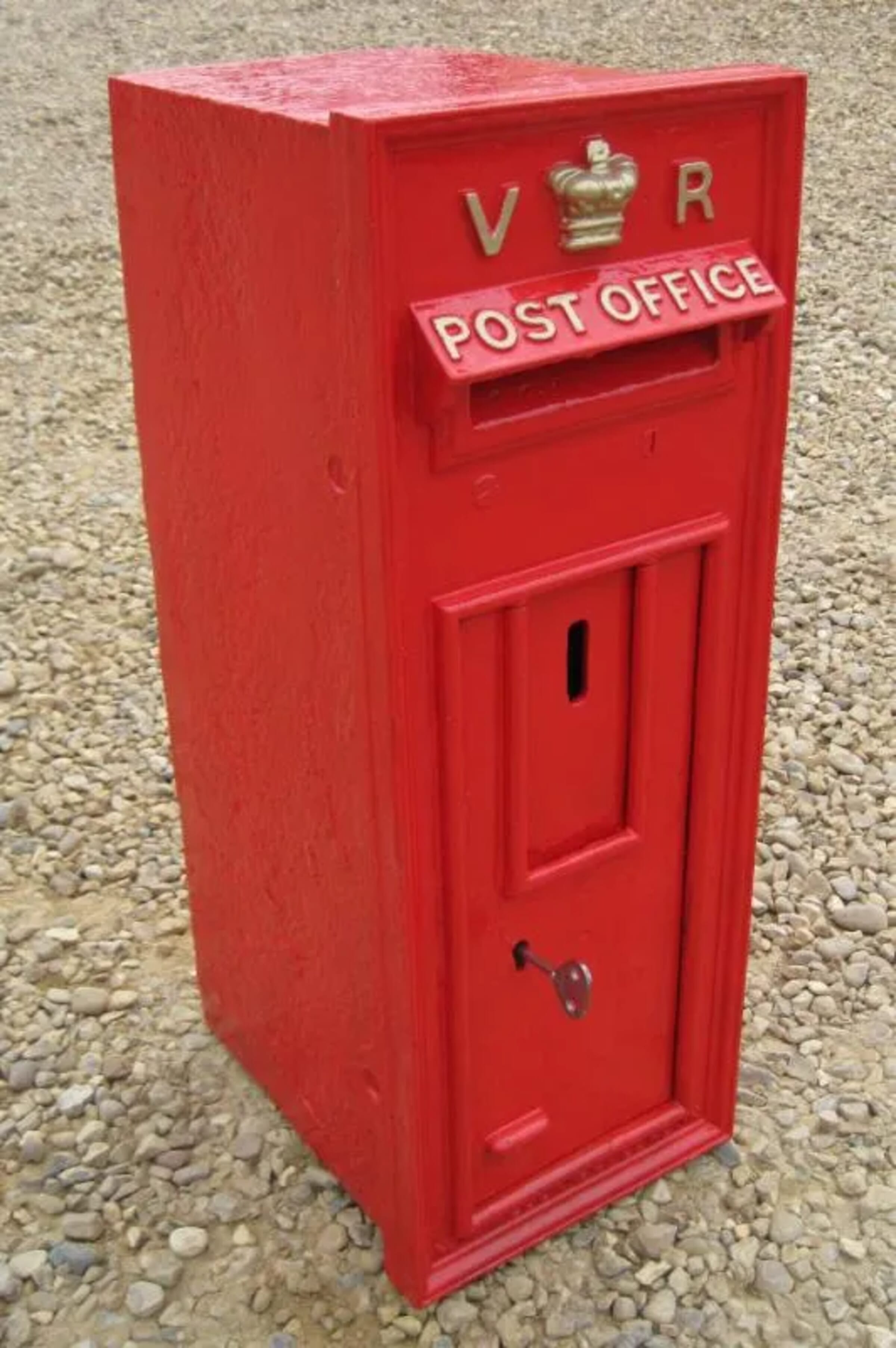 Red Royal Mail Antique Wall Mounted Victorian VR Post Box